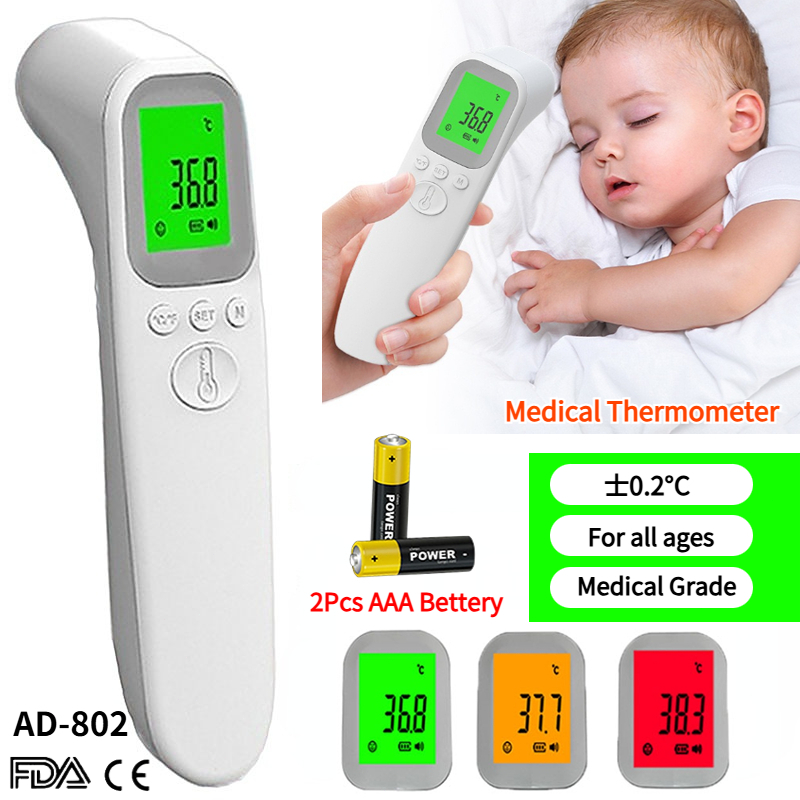 AD802 High-precision digital infrared thermometer 1 second temperature ...