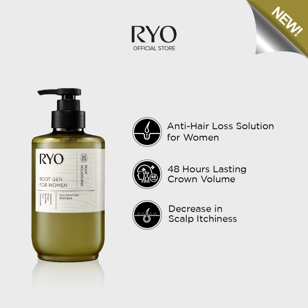 Ryo Root:Gen Hair Loss Care Shampoo For Women 515ml | Shopee Singapore