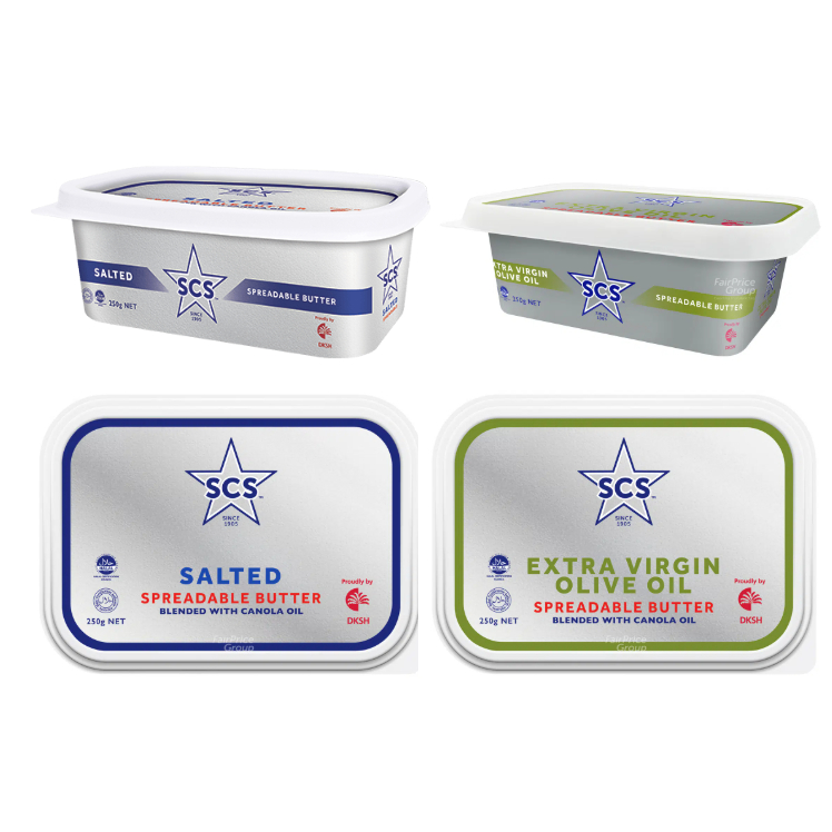 SCS Spreadable Butter Salted/with Olive Spread 250g ctnx24x250g ...