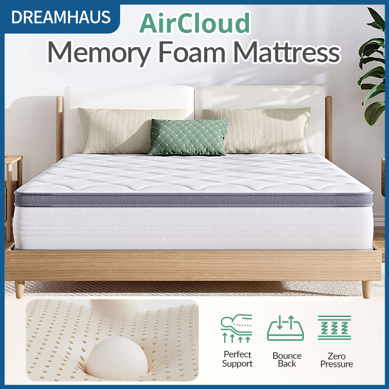 Single/Queen Size Spring Mattress Bed in Box Hybrid Pocket Coil Latex ...