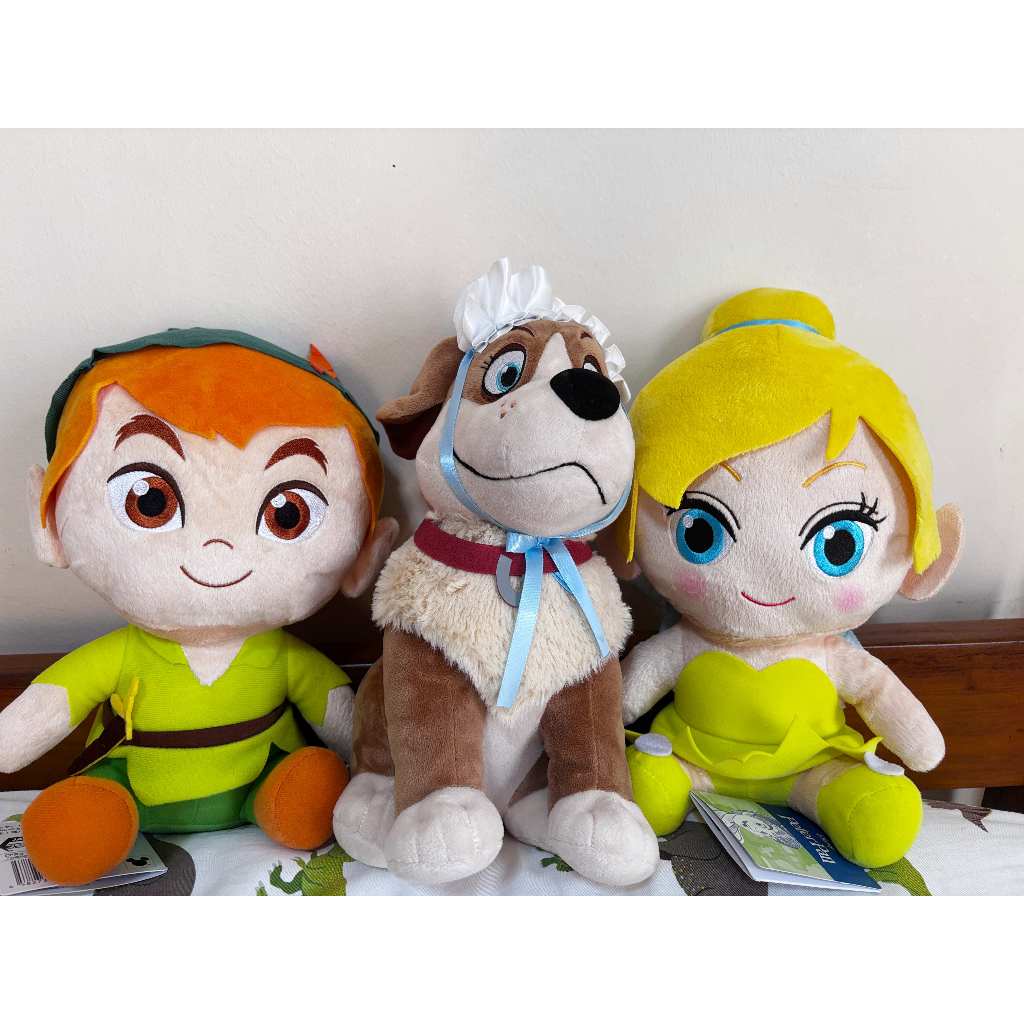 SEGA Disney - Peter Pan | Tinkerbell | Nana The Dog Plush Toys | Shopee ...