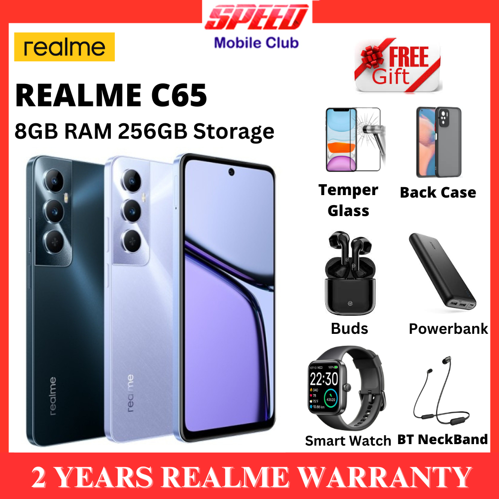 Realme C65 4G (8GB/256GB) | 45W Fast Charge | Realme’s First AI Boost ...