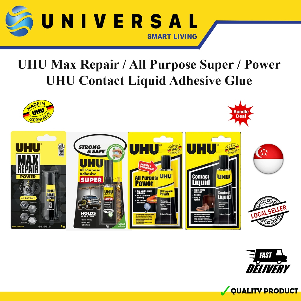 [SG SHOP SELLER] UHU Max Repair / All Purpose Super / Power UHU Contact ...