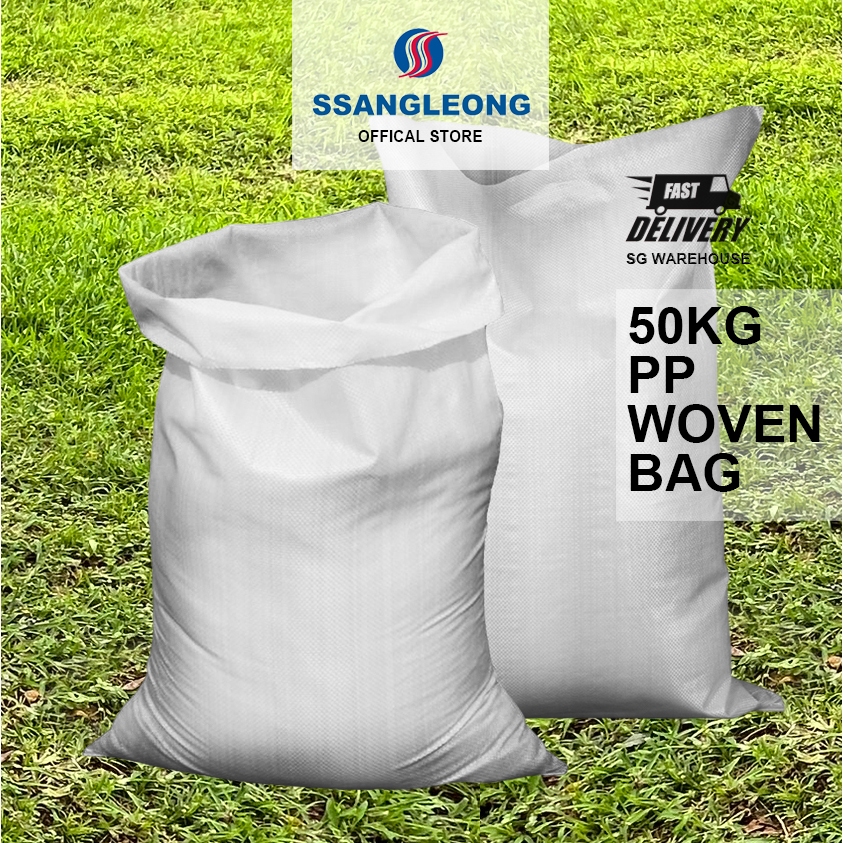 SG STOCK New 50KG Reusable Storage Bag PP Woven bag in 5pcs 10pcs 25pcs Shopee Singapore