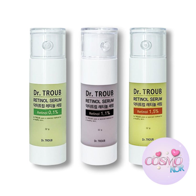 [READY STOCK] SIDMOOL Dr.TROUB RETINOL SERUM 0.1 / 1.1 / 1.5 (32g ...