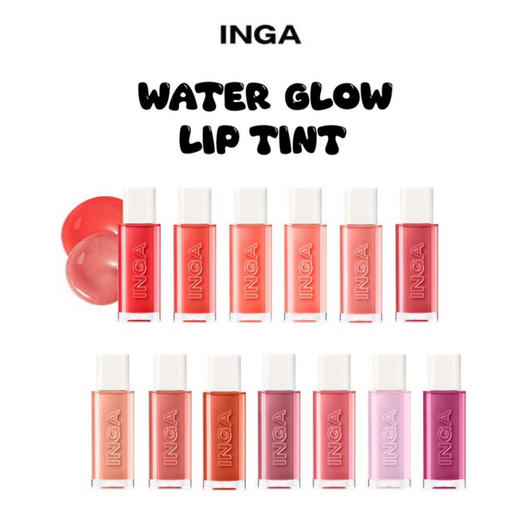 [INGA] Glassy Water Glow Lip Tint 4.5G (13 colors) | Glossy tint ...