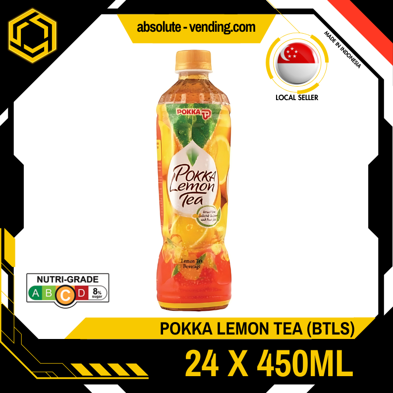 POKKA Lemon Tea 450ML X 24 (BOTTLE) | Shopee Singapore