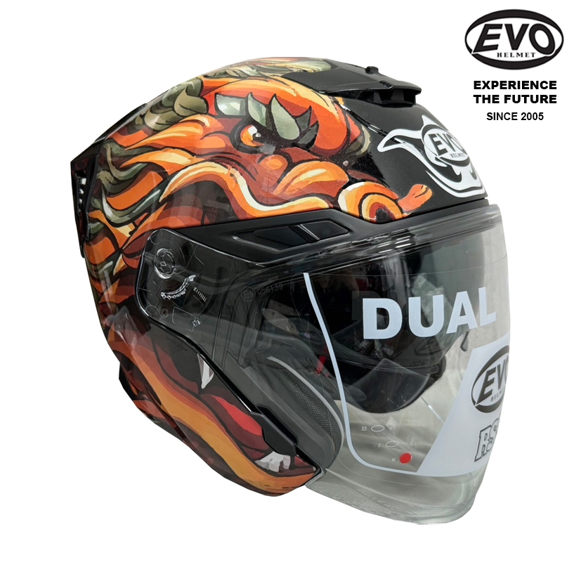 EVO RS9 Dragon Head Helmet (FREE EVO RS9 HELMET & HEVIK HELMET BAG ...