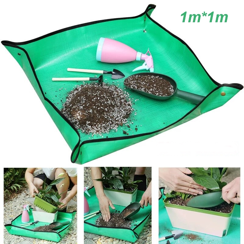 100cm*100cm Planting Mat PVC Gardening Potting Transplanting Mat ...