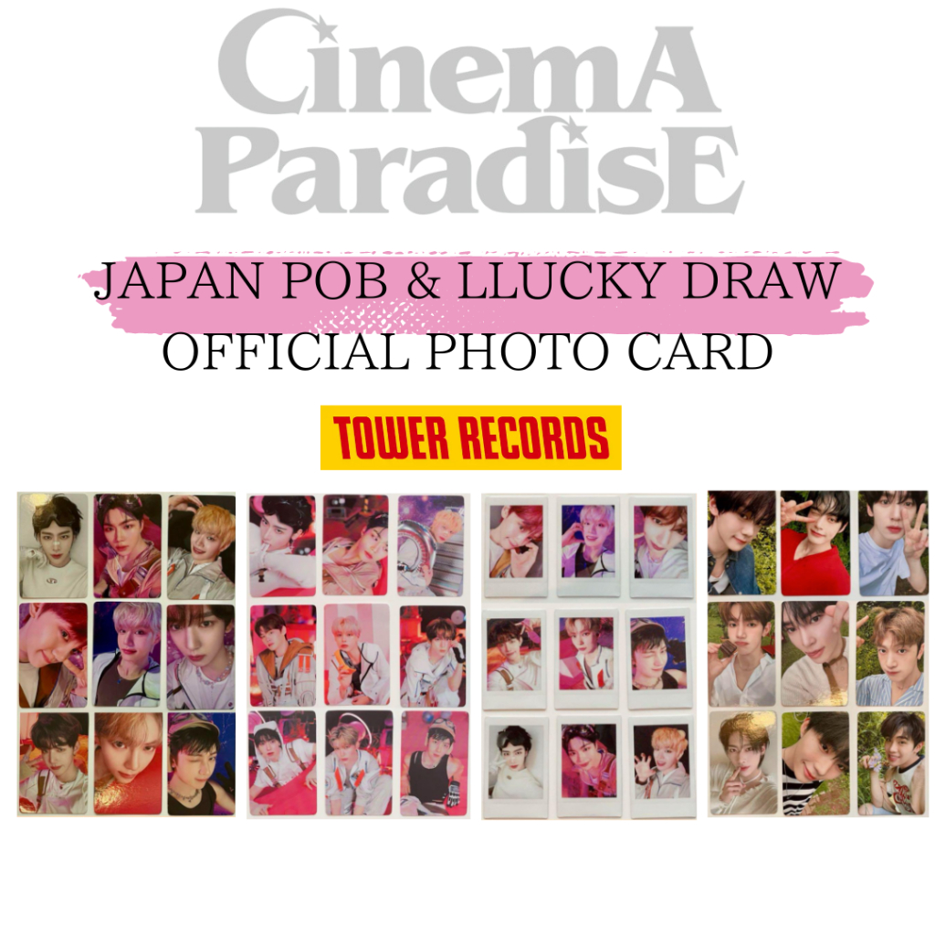 ZB1 CINEMA PARADISE TOWER RECOREDS SHIBUYA POB & LUCKY DRAW OFFICIAL PHOTO CARD / SUNG HAN BIN ...