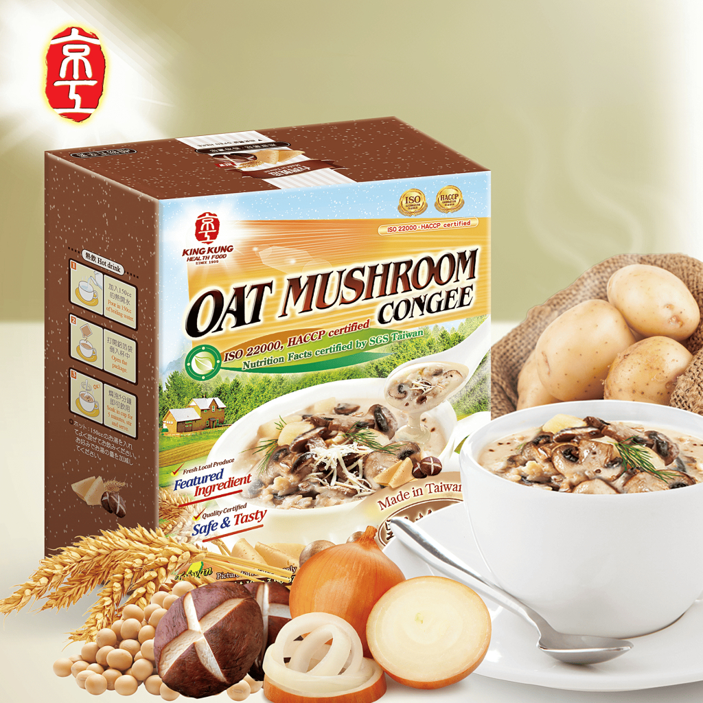 [NEW] King Kung Oat Mushroom Congee 34gx3 Packs - Healthy Instant ...