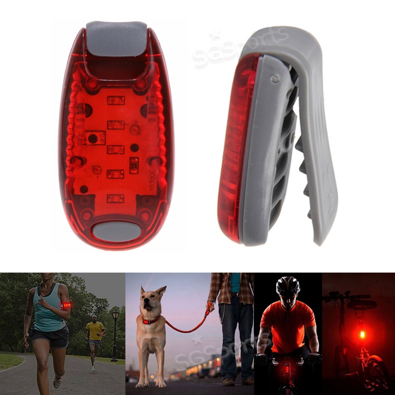 LED Safety Lights Clip on Strobe Light for Running Jogging Walking ...