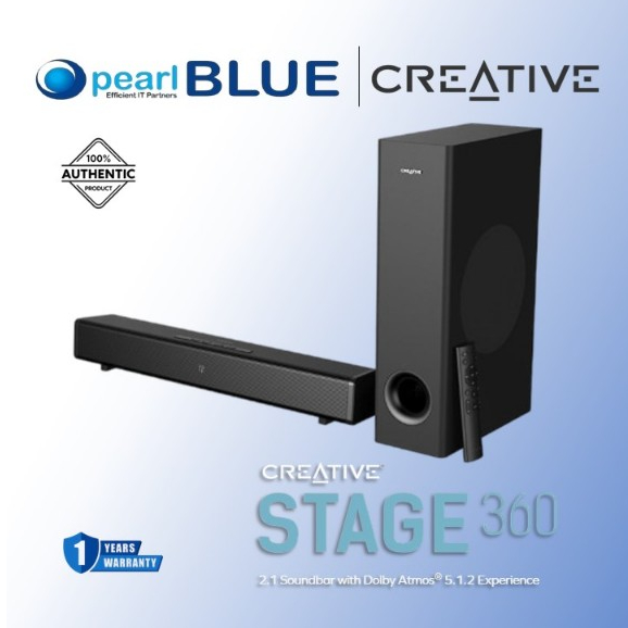 Creative Stage 360 - 2.1 Soundbar with Dolby Atmos and Subwoofer for TV ...