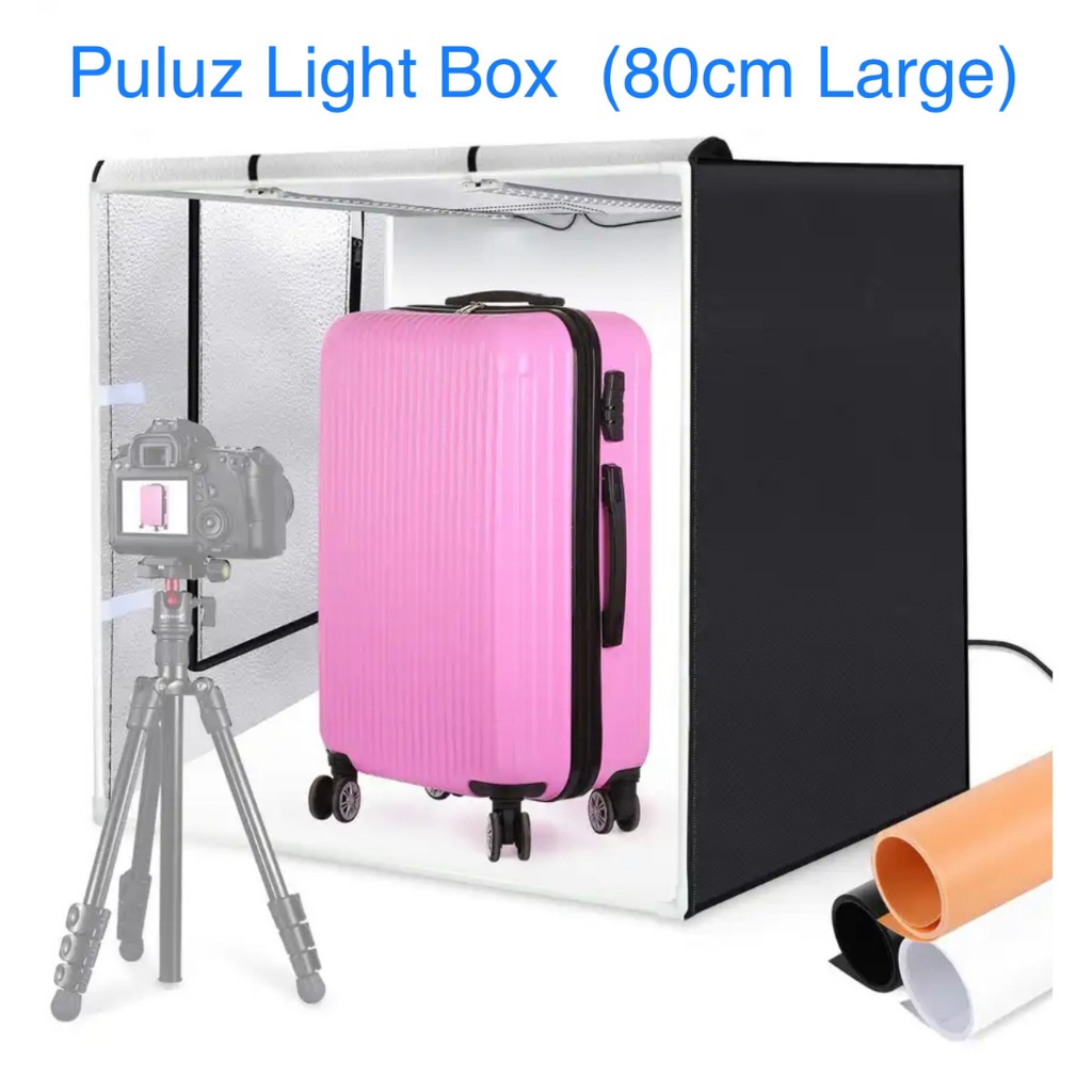 PULUZ LARGE Light Box 80x80cm Photo Video Background LED Lighting ...