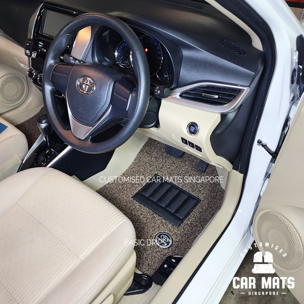 Toyota Vios (2013 to Apr 2023) (XP150) Basic Drips Car Mat / Floor Mat ...
