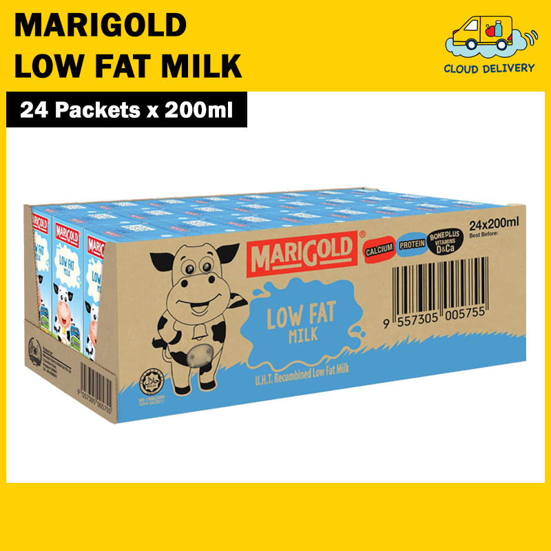 Marigold UHT Milk - Low Fat (24 x 200ml) | Shopee Singapore