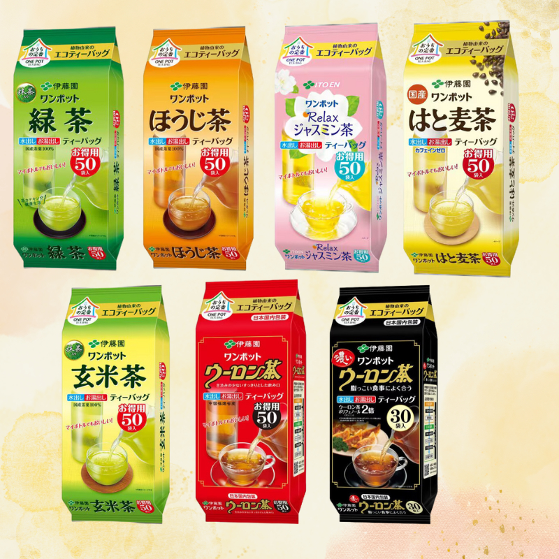ITO EN ONE POT green tea 50bags Green tea with matcha / Brown rice with ...