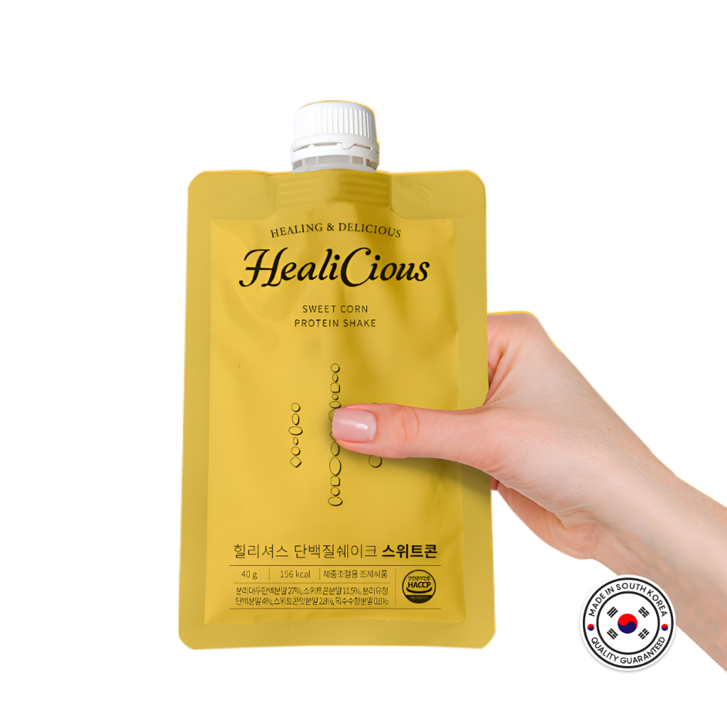 HEALICIOUS Sweet Corn Protein Shake Smooth Plant Nutrition (40g x 7 ...