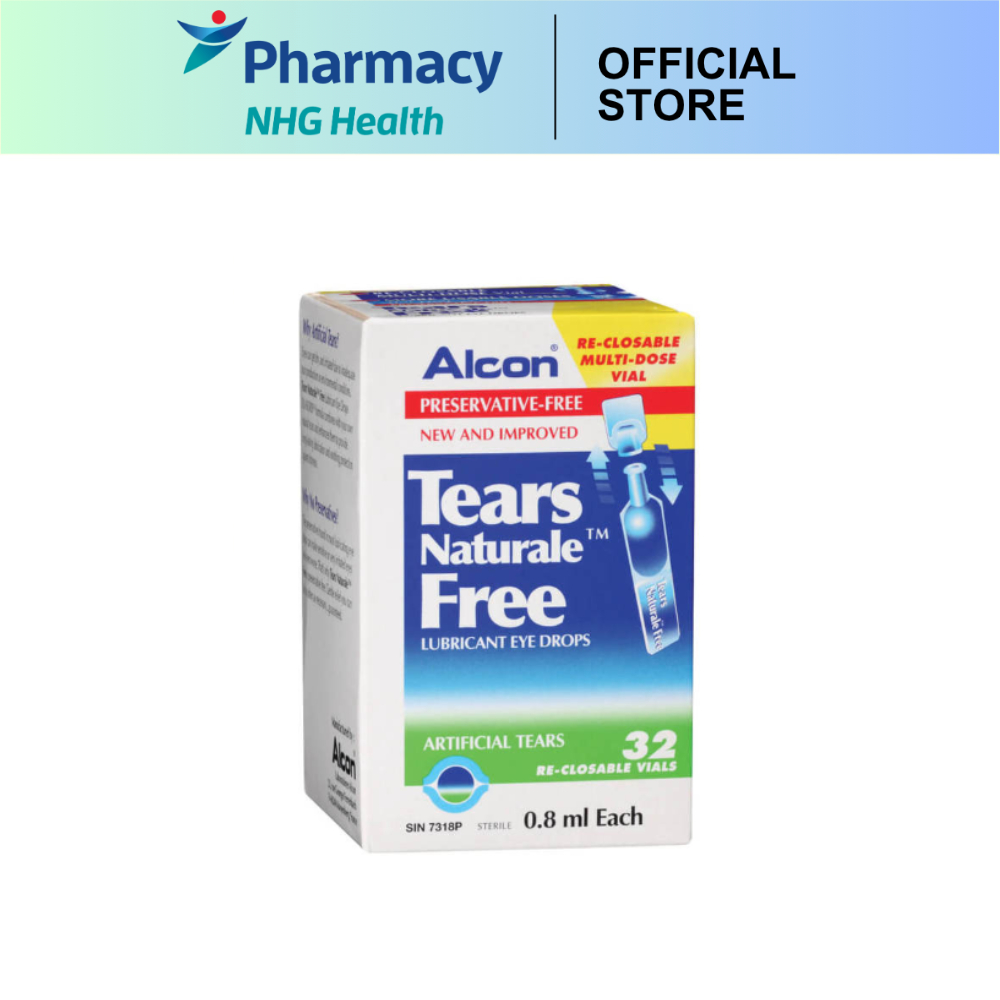 Alcon Tears Naturale Free Eye Drop 0.8ml 32s (Expiry Date: Aug 2026 ...