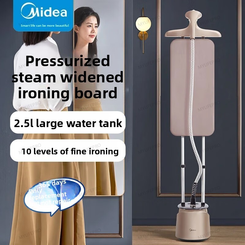 Midea YGD20P5 1800W Garment Steamer with 70cm Board, 2.5L Tank, 10 ...