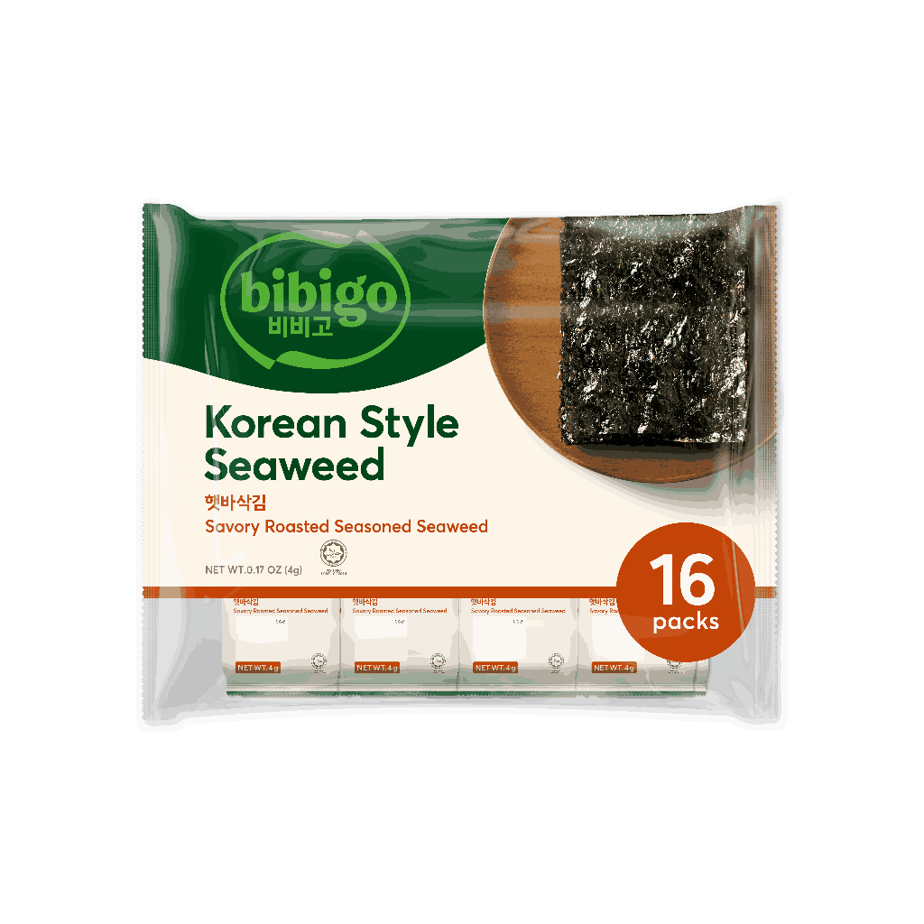 CJ Bibigo Savory Roasted Korean Seasoned Seaweed (16x4g) | Shopee Singapore