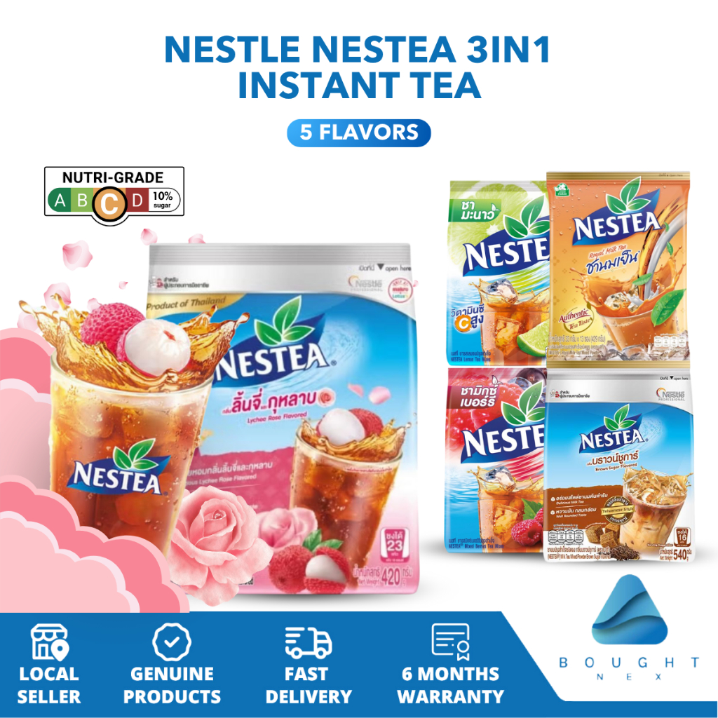 Nestle Nestea 3in1 - Instant Milk Tea & Iced Tea Halal Drink Mix ...