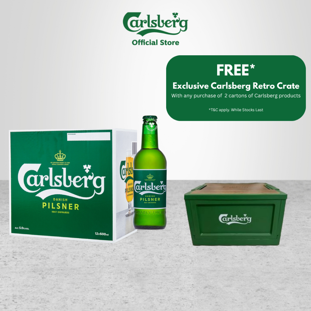 Carlsberg Danish Pilsner Beer Quart 640ml (Pack of 12) | Shopee Singapore