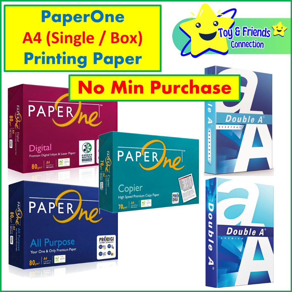 PaperOne A4 Printing Paper | Copier Paper 70gsm - 80gsm | All Purpose ...