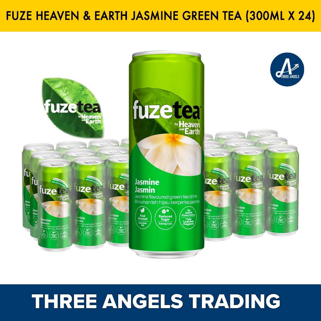 Fuze Heaven & Earth Jasmine Green Tea (300ml x 24) | Shopee Singapore