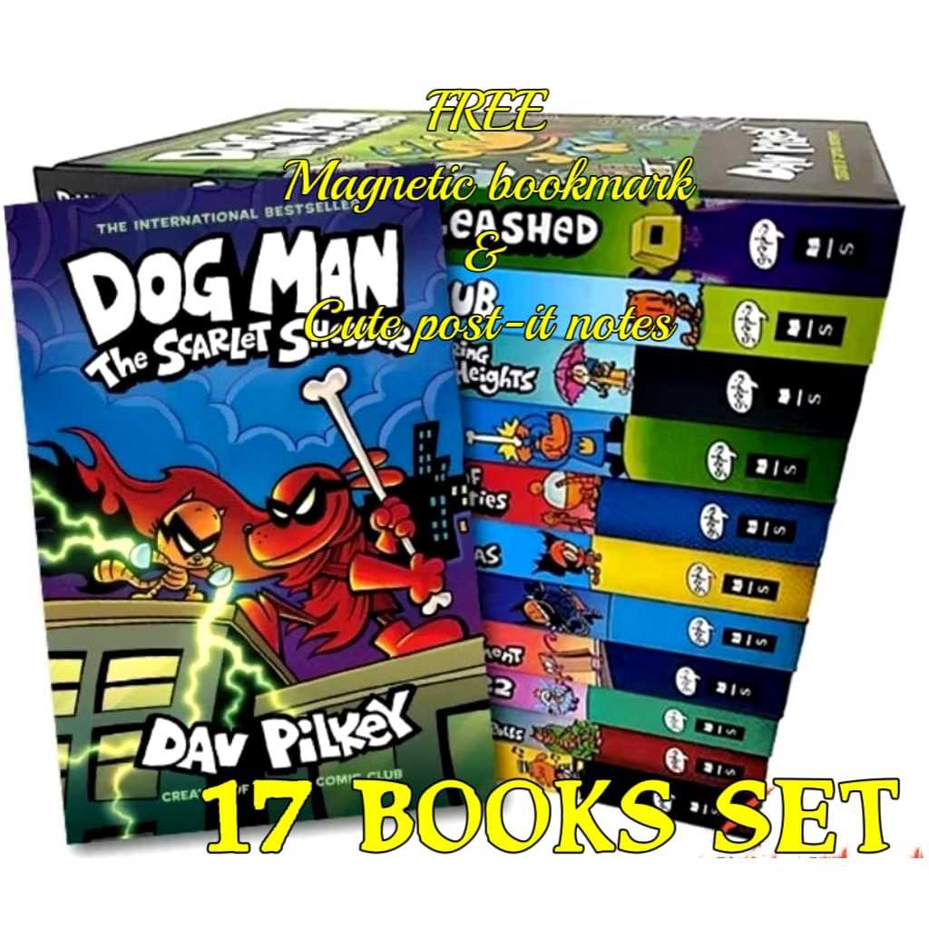 【SG READY STOCK】Dog man dav pilkey graphic novel (17 books) | Shopee ...