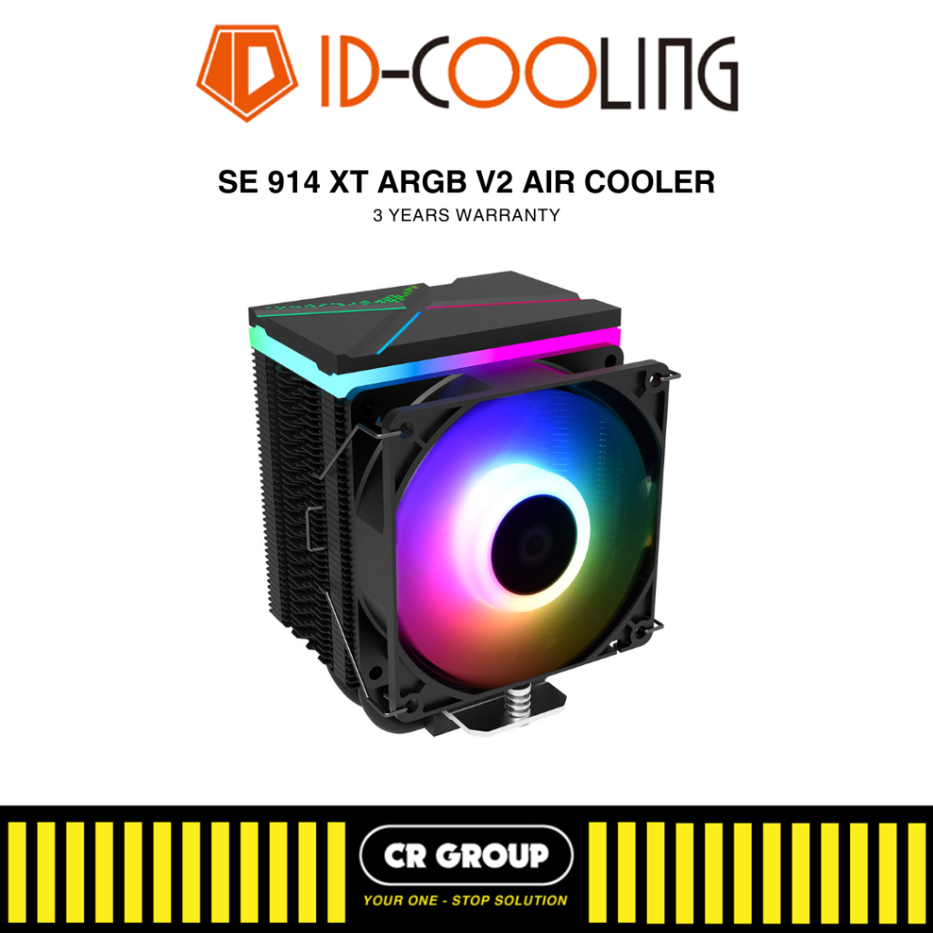 ID COOLING SE 914 XT ARGB V2 AIR COOLER (LGA1700/AM5) (3Yrs Warranty) | Shopee Singapore