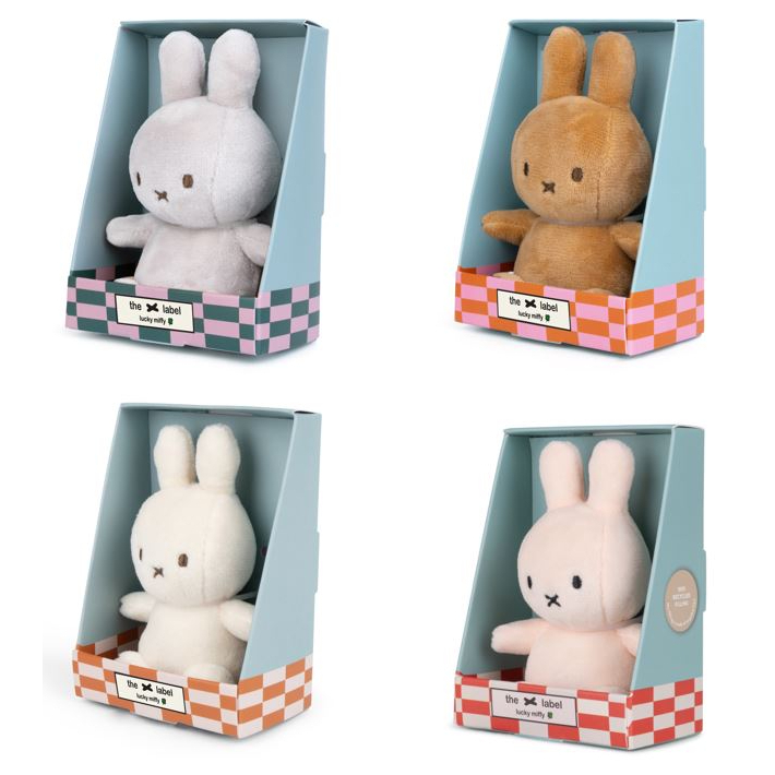 Lucky Miffy Sitting Various Colours in Giftbox 10cm Plush Soft Toy ...
