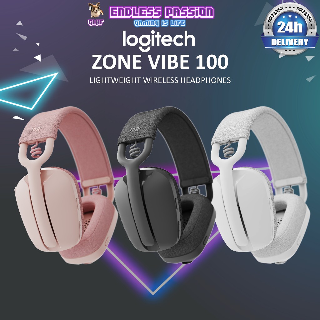Logitech Zone Vibe 100 Wireless Bluetooth Headset | Shopee Singapore