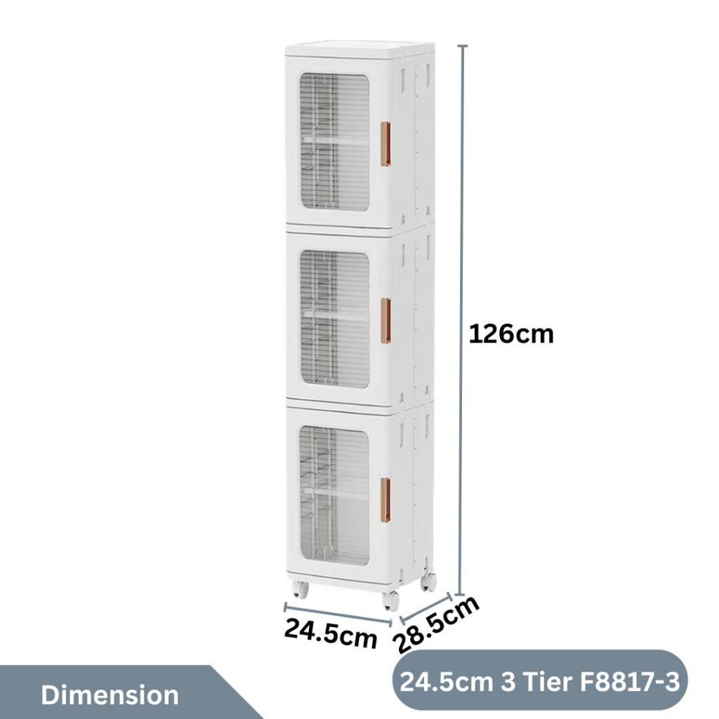 Easyhome.sg Slim Cabinet F88 / Plastic Storage Drawers / Kitchen ...