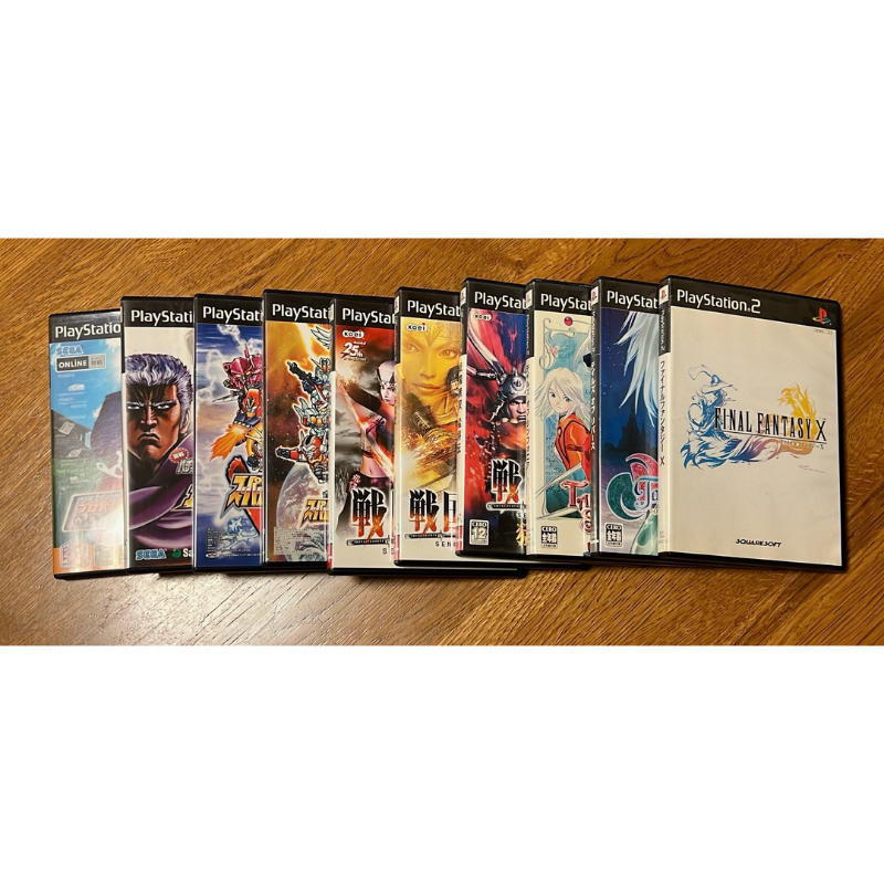 PlayStation 2 ps2 a set of 10 games Konami square enix final fantasy ...