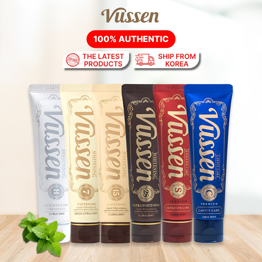 VUSSEN Whitening Premium Toothpaste | 6 Types for Oral Care & Brightening | Shopee Singapore
