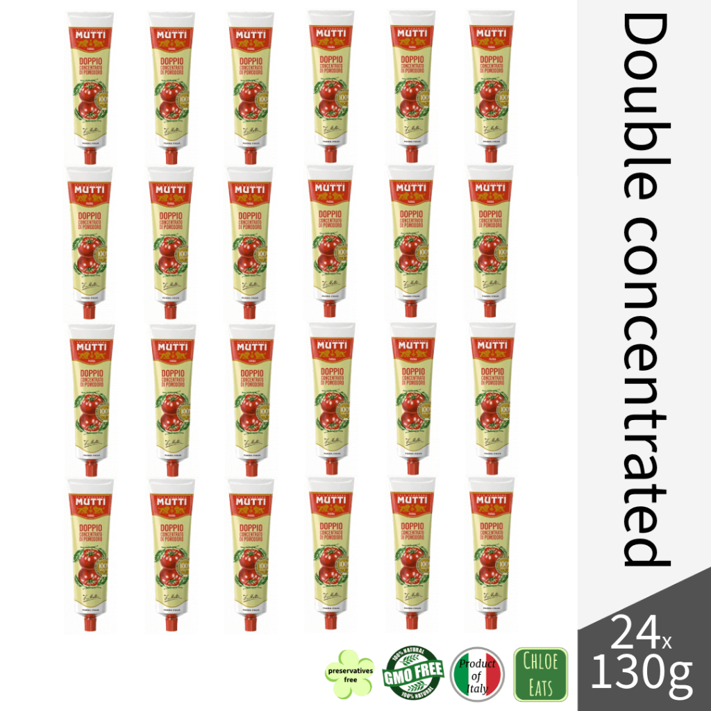 Mutti Italian double concentrated tomato paste - Box 24x130g | Shopee ...