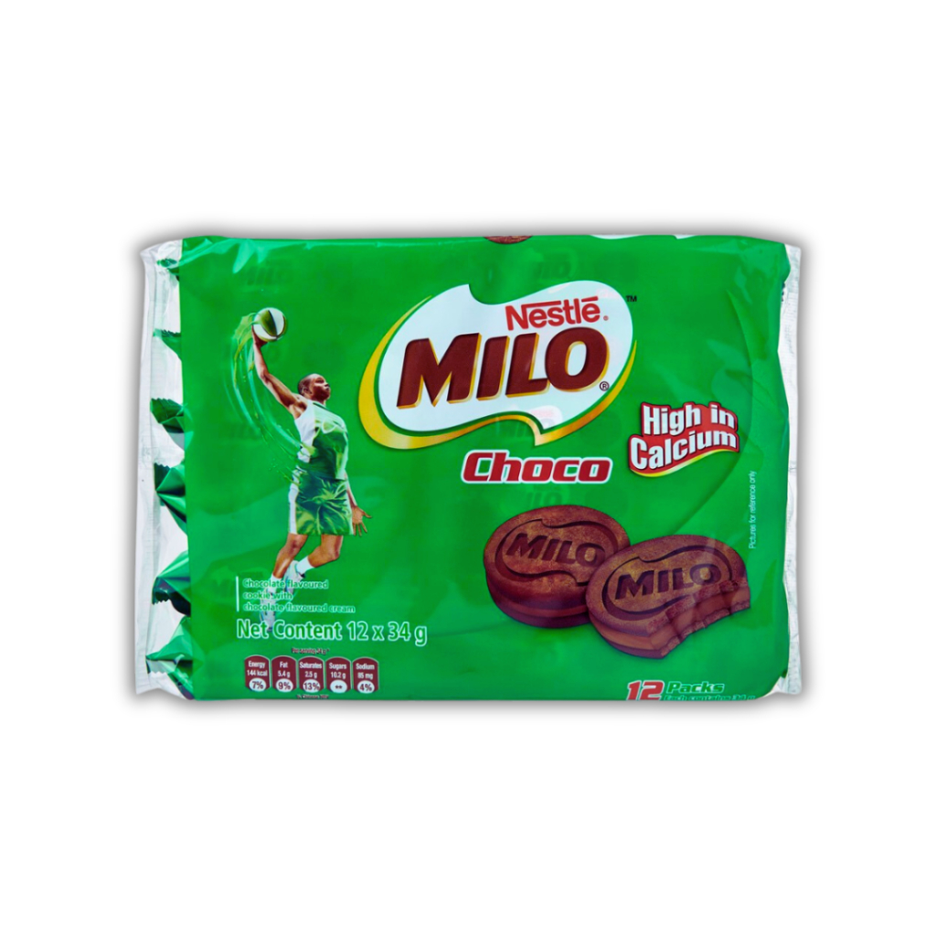 MILO® Chocolate Flavoured Cookie with Chocolate Flavoured Cream 408g ...