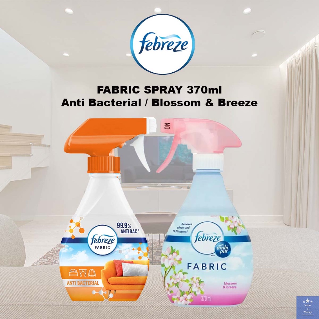 Febreze Fabric Spray 370ml - Anti Bac / Blossom & Breeze | Shopee Singapore