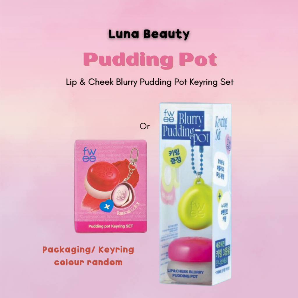 [Fwee] Lip & Cheek Blurry Pudding Pot 5g - Keyring Set | Shopee Singapore