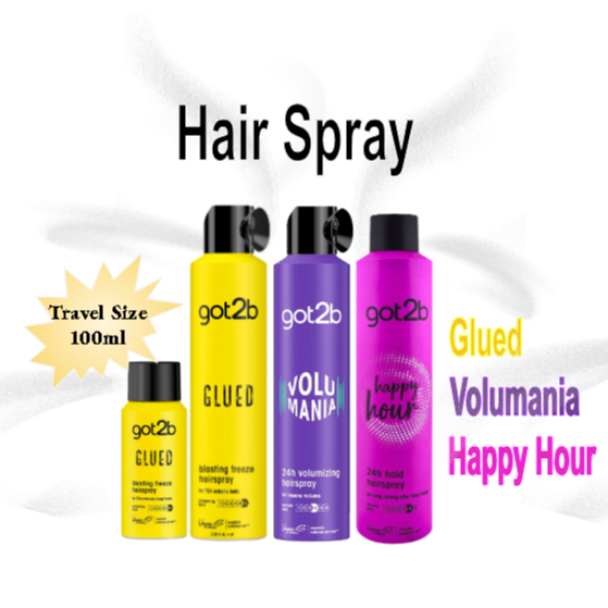 [Bundle] Schwarzkopf Got2B Hair Spray - Glued Blasting Freeze ...