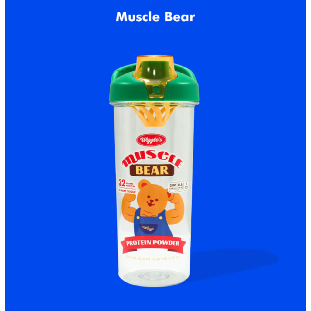 [LocknLock X Wiggle Wiggle] SHAKE TUMBLER - Muscle Bear | Shopee Singapore