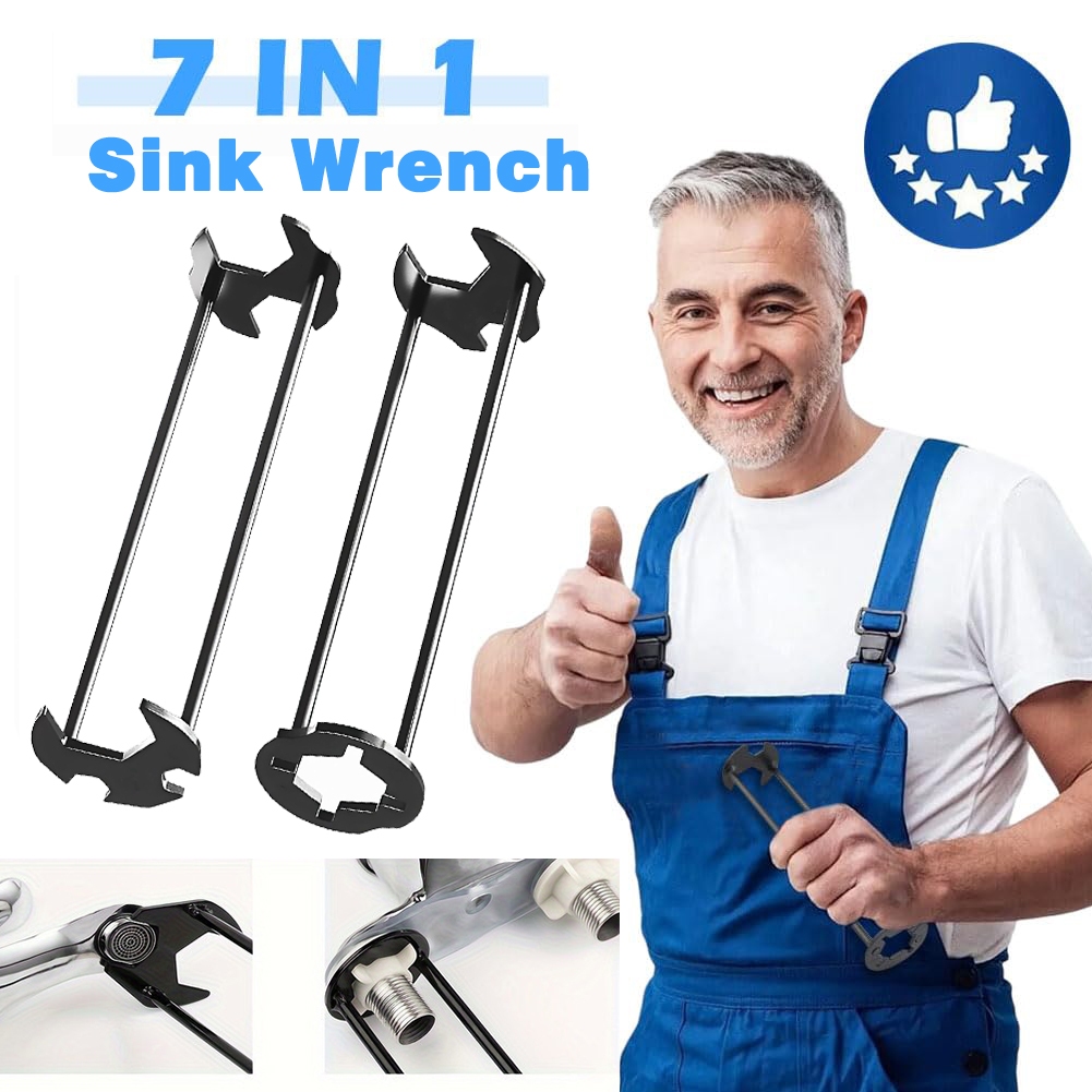 Faucet Wrench Multifunctional Sink Wrench Basin Wrench Plumbing Tool ...