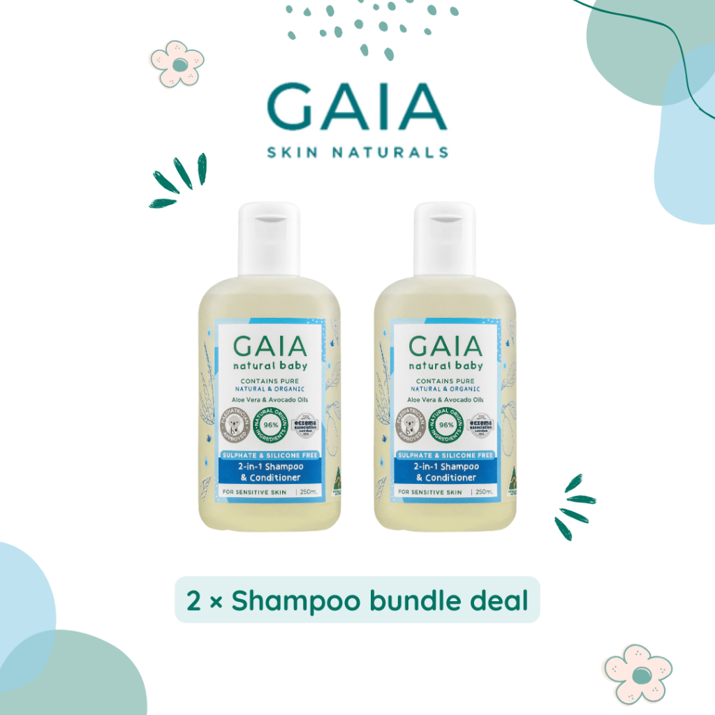 2x GAIA 2-in-1 Shampoo & Conditioner 250ml bundle | Shopee Singapore