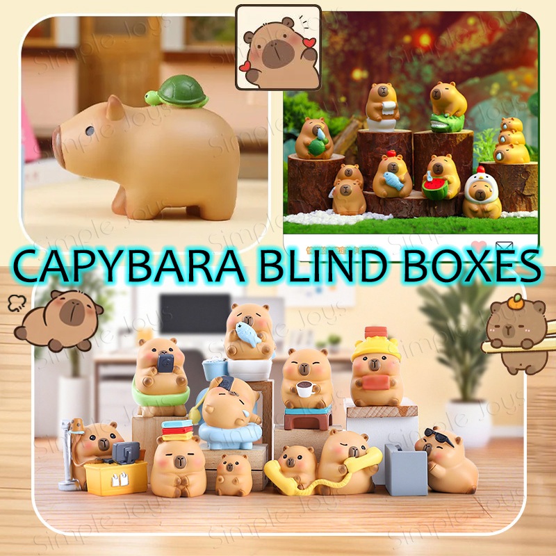Kapibara Capybara Blind Box Figurines Resin Cute Gift | Shopee Singapore