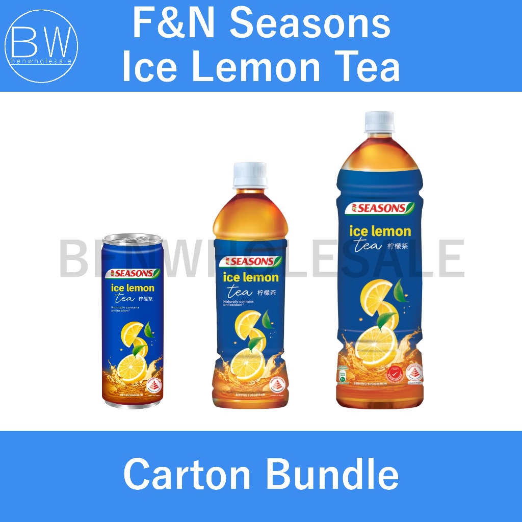 F&N Seasons Ice Lemon Tea Can (24 x 300ml) Bottle (500mlx24) / (1.5Lx12 ...
