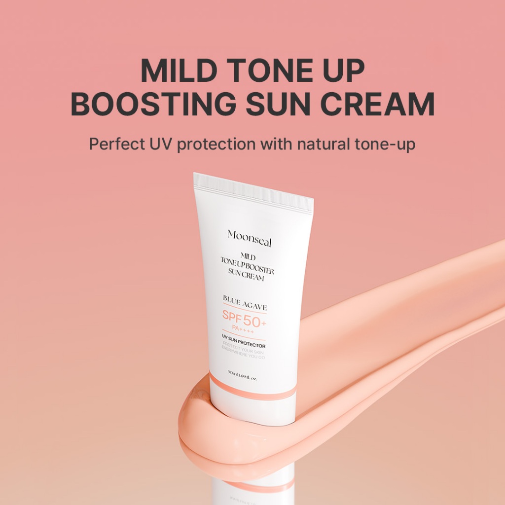 [MOONSEAL OFFICIAL] Mild Tone Up Booster Sun Cream SPF50+ PA++++ (50ml ...