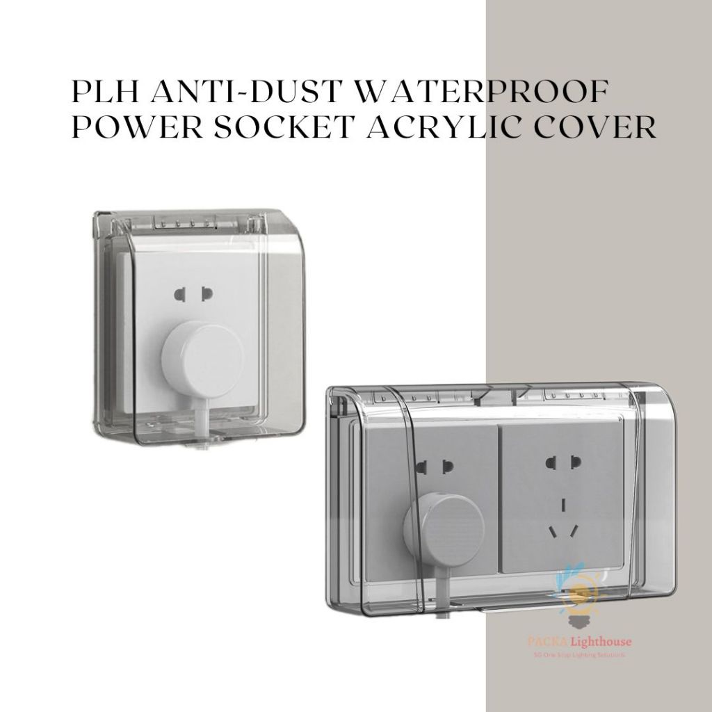 PLH Anti-dust Waterproof Power Socket Acrylic Cover | Shopee Singapore