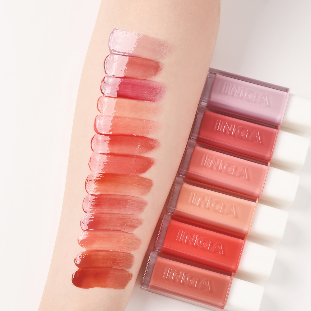 INGA Glassy Water Glow Lip Tint (SNOWY/ GLASSY_13 colors) | Shopee ...