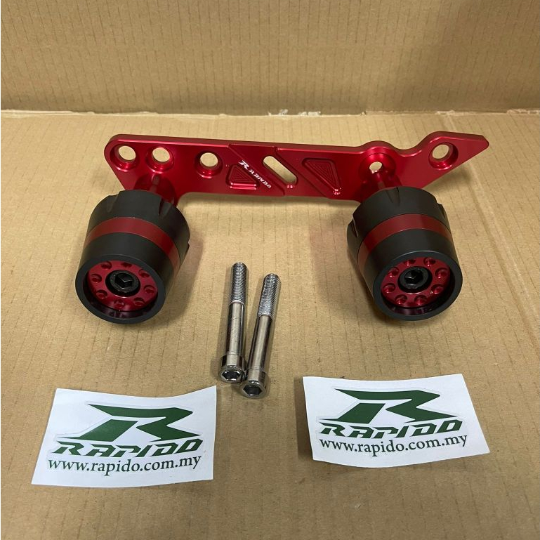 RAPIDO ADV150 / NMAX155 V2 MUFFLER SLIDER PIPE FRAME PROTECTION FRAME ...